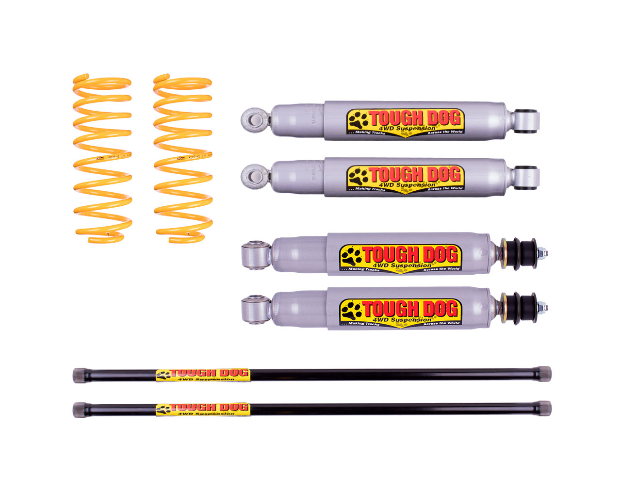 50MM PREMIUM KIT WITH TOUGH DOG SHOCK ABSORBERS | Suspension Mega Store
