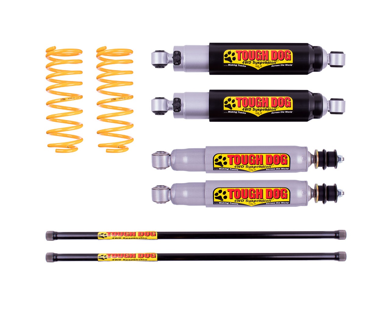 50MM PREMIUM KIT WITH TOUGH DOG SHOCK ABSORBERS | Suspension Mega Store
